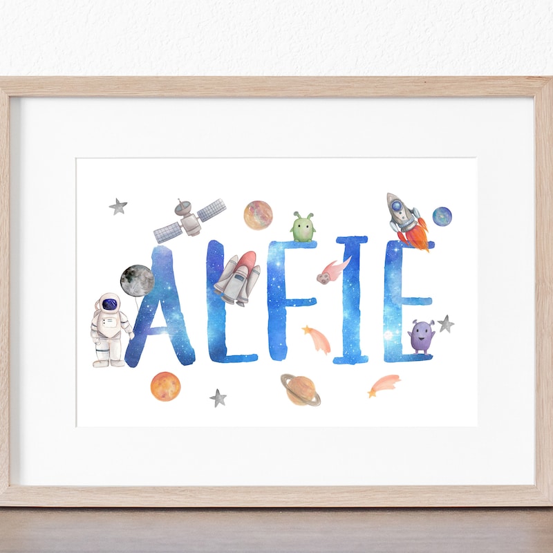 Baby Name Print - Etsy