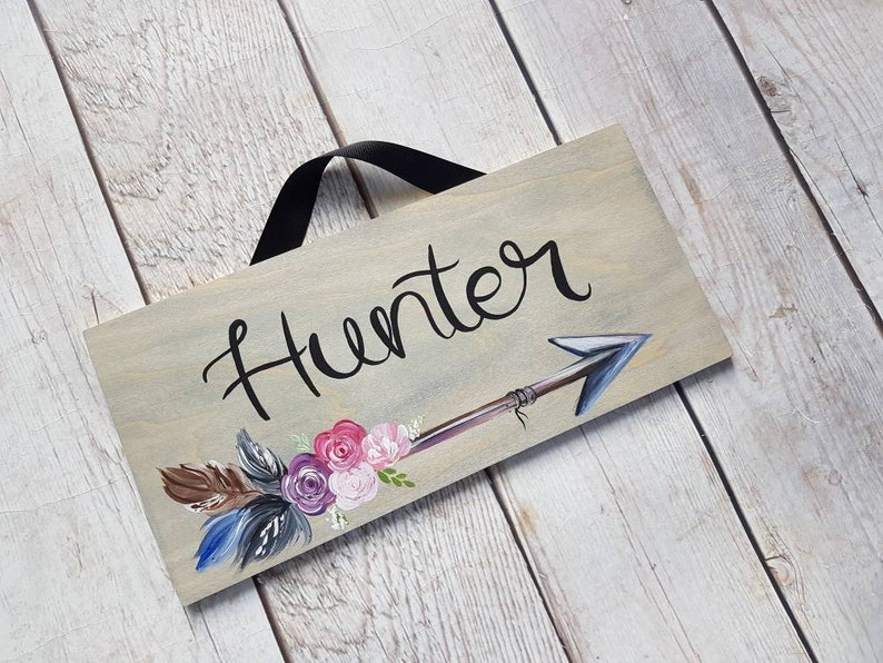 Personalized Arrows Name Sign Boho arrow room decor arrow | Etsy