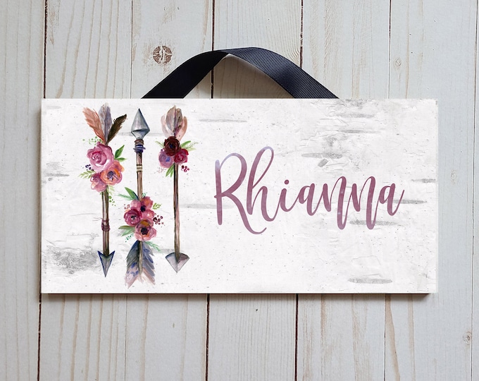 Personalized Arrows Name Sign Boho Arrow Room Decor Arrow - Etsy