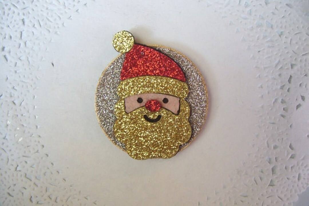 Santa Magnet - Santa Claus Magnet - Refrigerator Magnet - Holiday ...