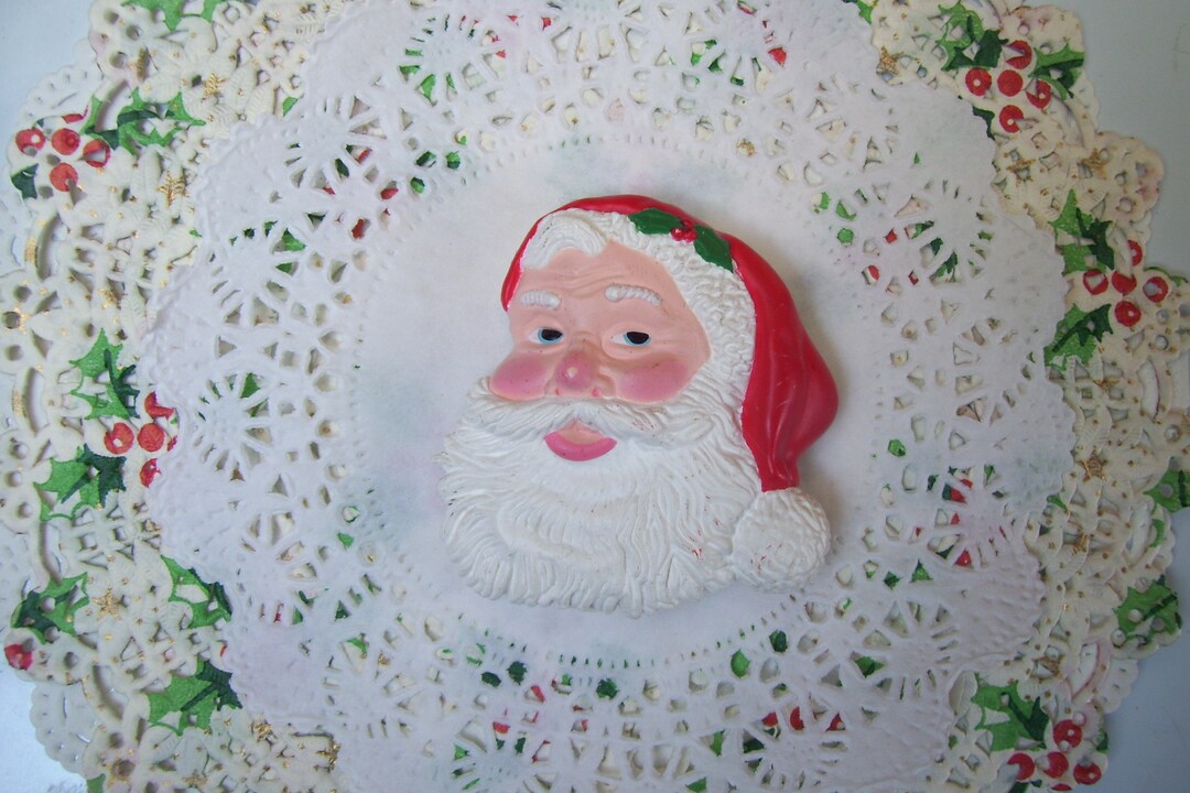 Santa Magnet Santa Claus Magnet Repurposed Jewelry Vintage Hallmark ...