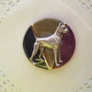 Boxer Dog Magnet Pewter Boxer Dog Repurposed Jewelry Dog - Etsy