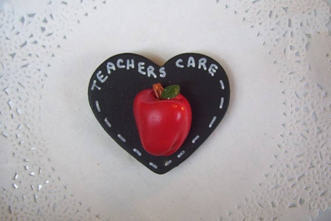 Teacher Magnet - Teacher Refrigerator Magnet - Teacher Gift - Apple ...