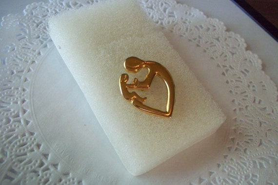 Madonna and Child pin - religious jewelry - religious… - Gem