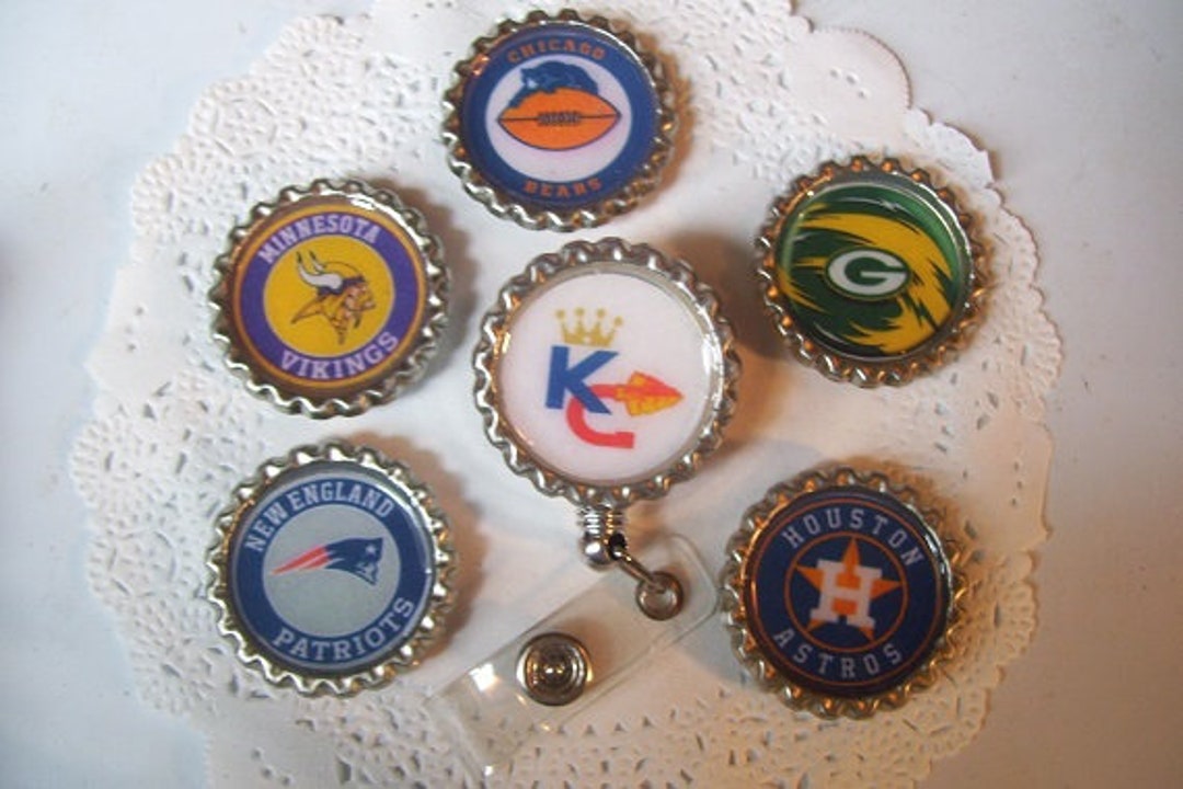 Patriots Badge Reel Royals Badge Reel Kansas City Chiefs - Etsy