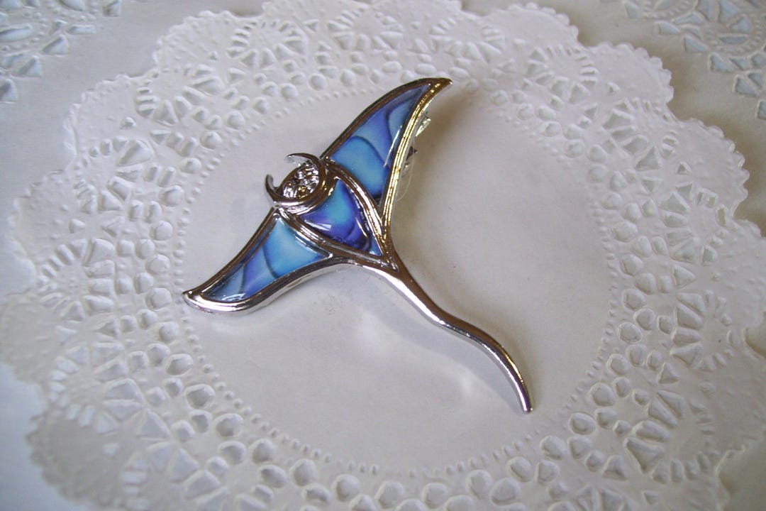 Manta Ray Hair Clip - Repurposed Jewelry - Beach Hair Clip - Hair ...