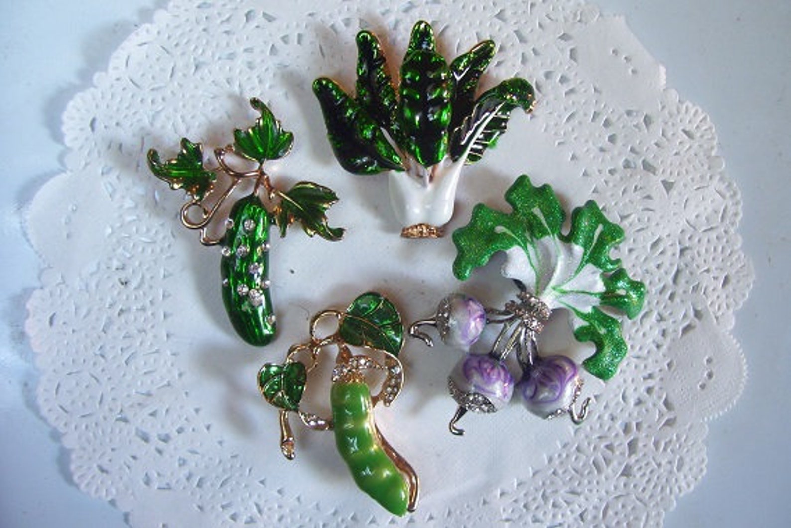 Vegetable Magnet - Vegetable Refrigerator Magnet - Cucumber Pea Pod ...