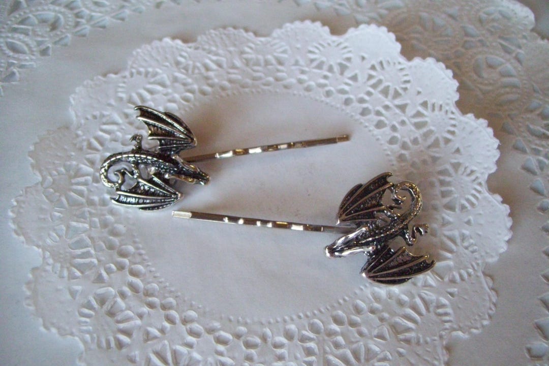 Dragon Hair Pin - Repurposed Jewelry - Hair Accessories - Friend Gift ...