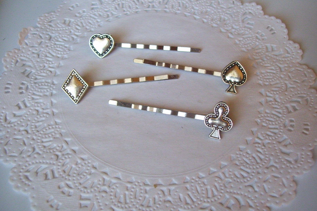 Casino hair pin Poker hair pin diamond hair pin Las Vegas hair pin ...