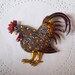 Rooster Magnet Chicken Refrigerator Magnet Chicken Jewelry Repurposed ...