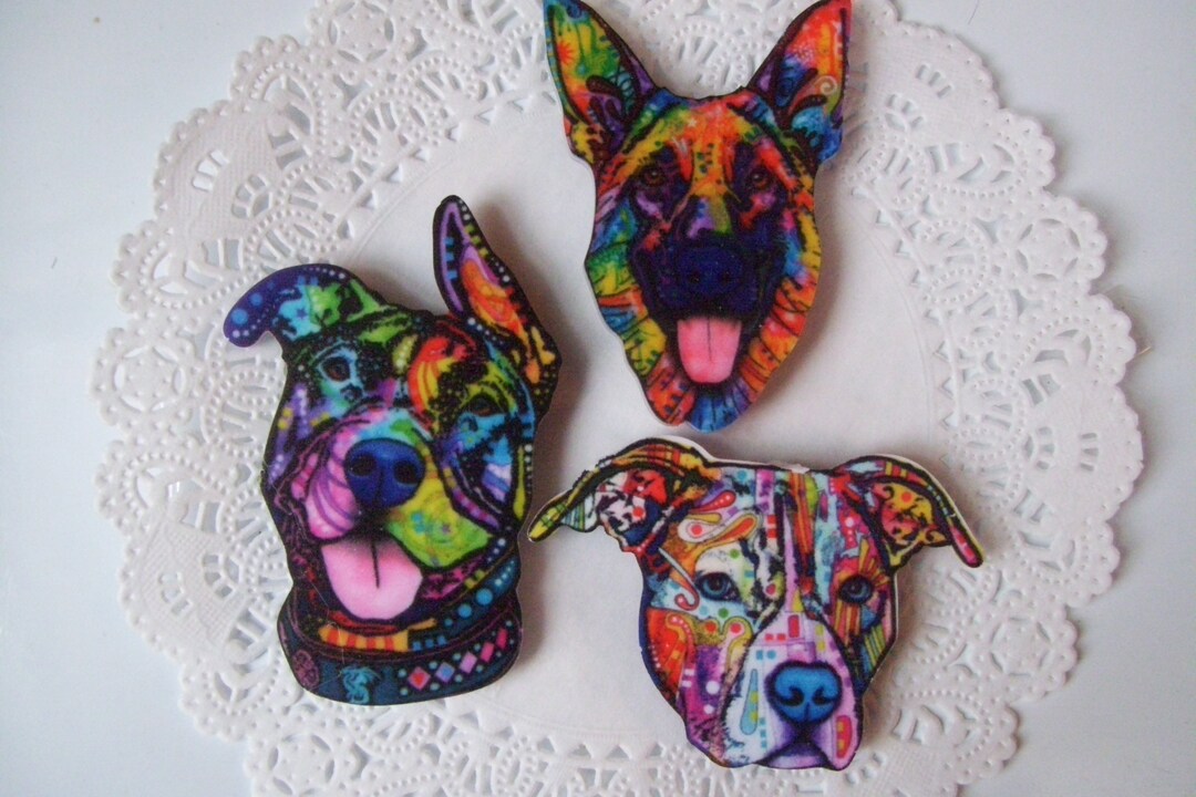 Dog Magnet - German Shepherd Magnet - Great Dane Magnet - Pit Bull ...