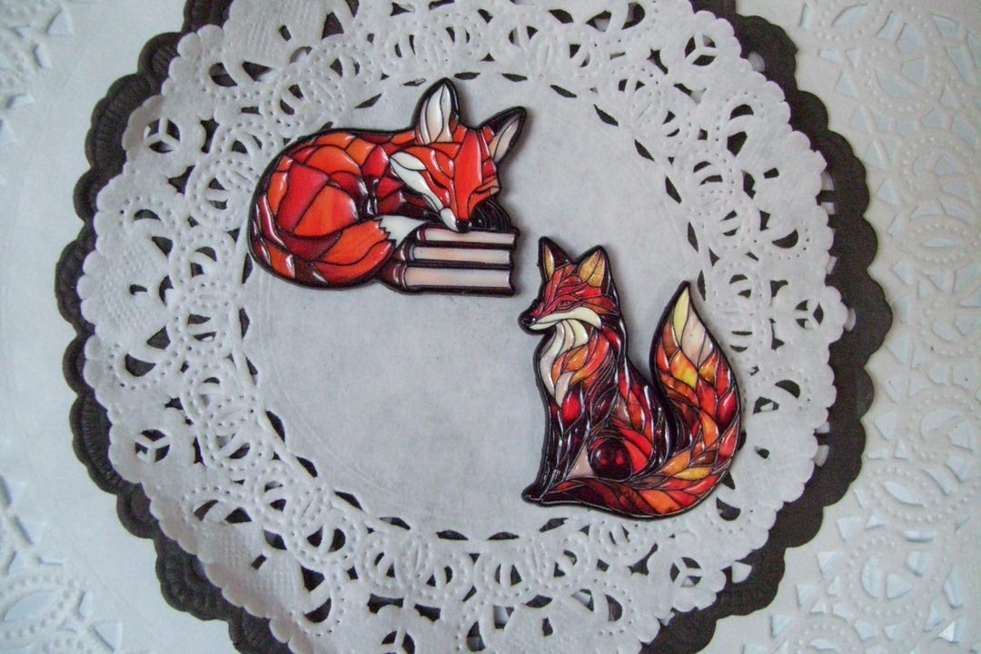 Fox Magnet - Repurposed Jewelry - Home Decor - Office Magnet - Friend ...