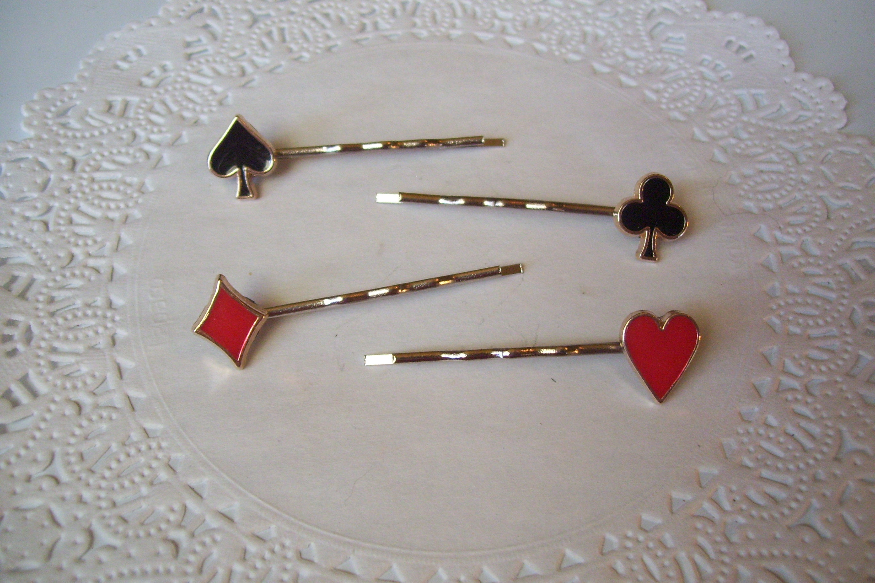 Playing Card Hair Pin Casino Hair Pin Diamond Hair Pin Club | Etsy