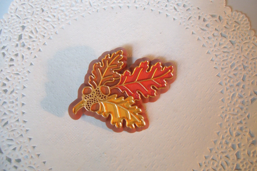 Fall Leaves Pin - Fall Pin - Fall Jewelry - Fall Leaves Brooch ...