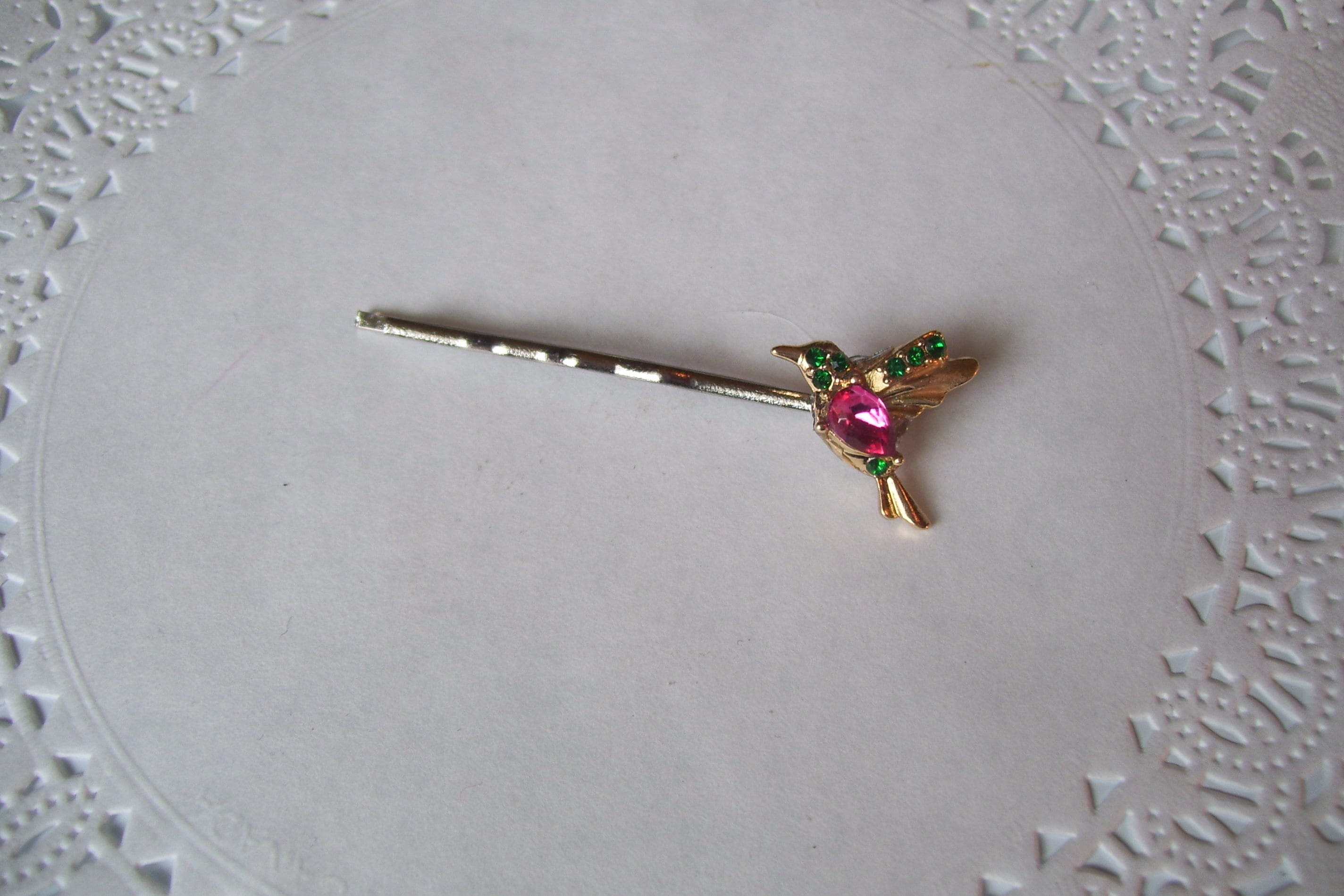 Hummingbird Hair Pin Repurposed Jewelry Hummingbird - Etsy