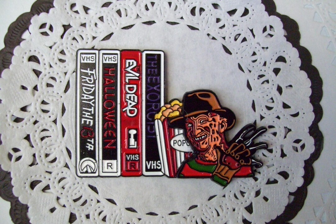 Horror Movie Magnet - Repurposed Jewelry - Freddy Krueger - Scary Movie ...