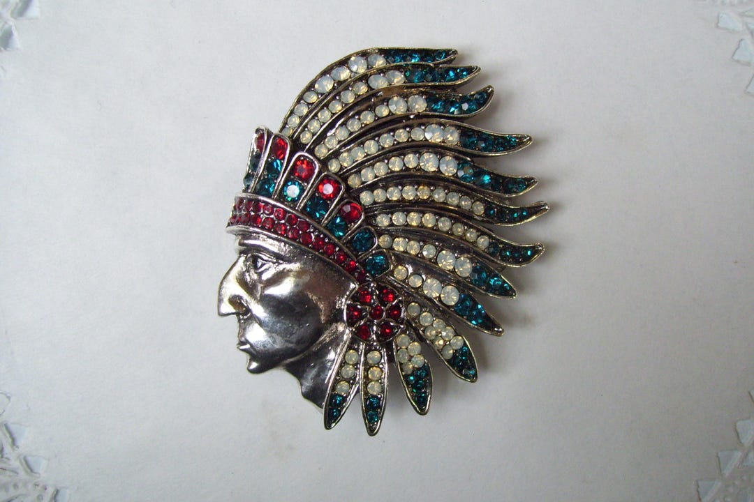 Indian Magnet - Native American Magnet - Western Decor - Repurposed ...