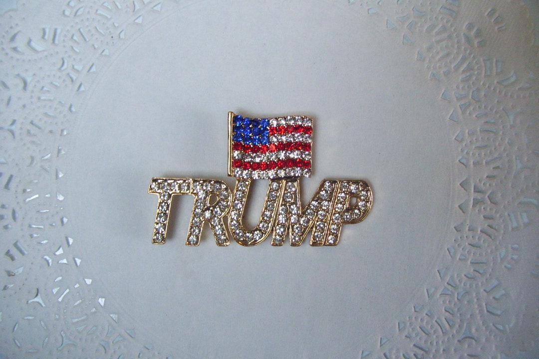 Trump Magnet - American Flag Magnet - Repurposed Jewelry - Patriotic ...