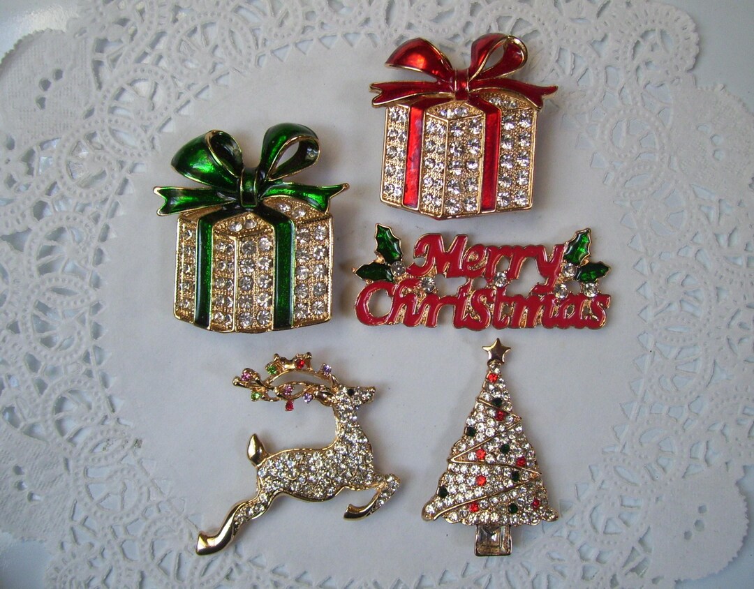 Christmas Magnet - Christmas Decor - Christmas Tree Magnet - Reindeer ...