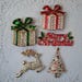 Christmas Magnet - Christmas Decor - Christmas Tree Magnet - Reindeer ...