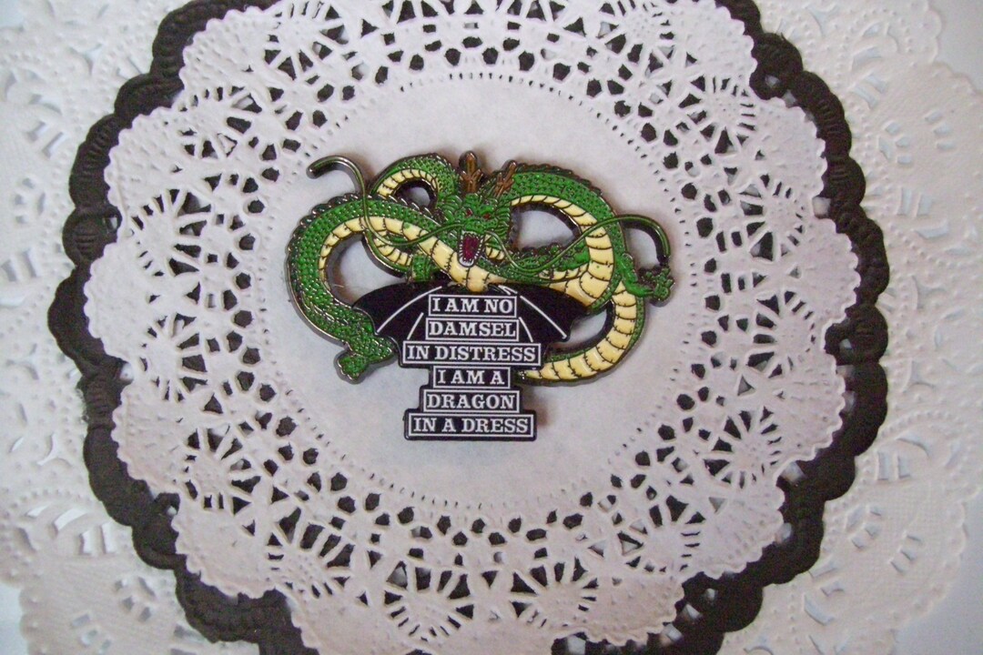 Dragon Magnet - Refrigerator Magnet - Dragon in a Dress - Dragon Decor ...