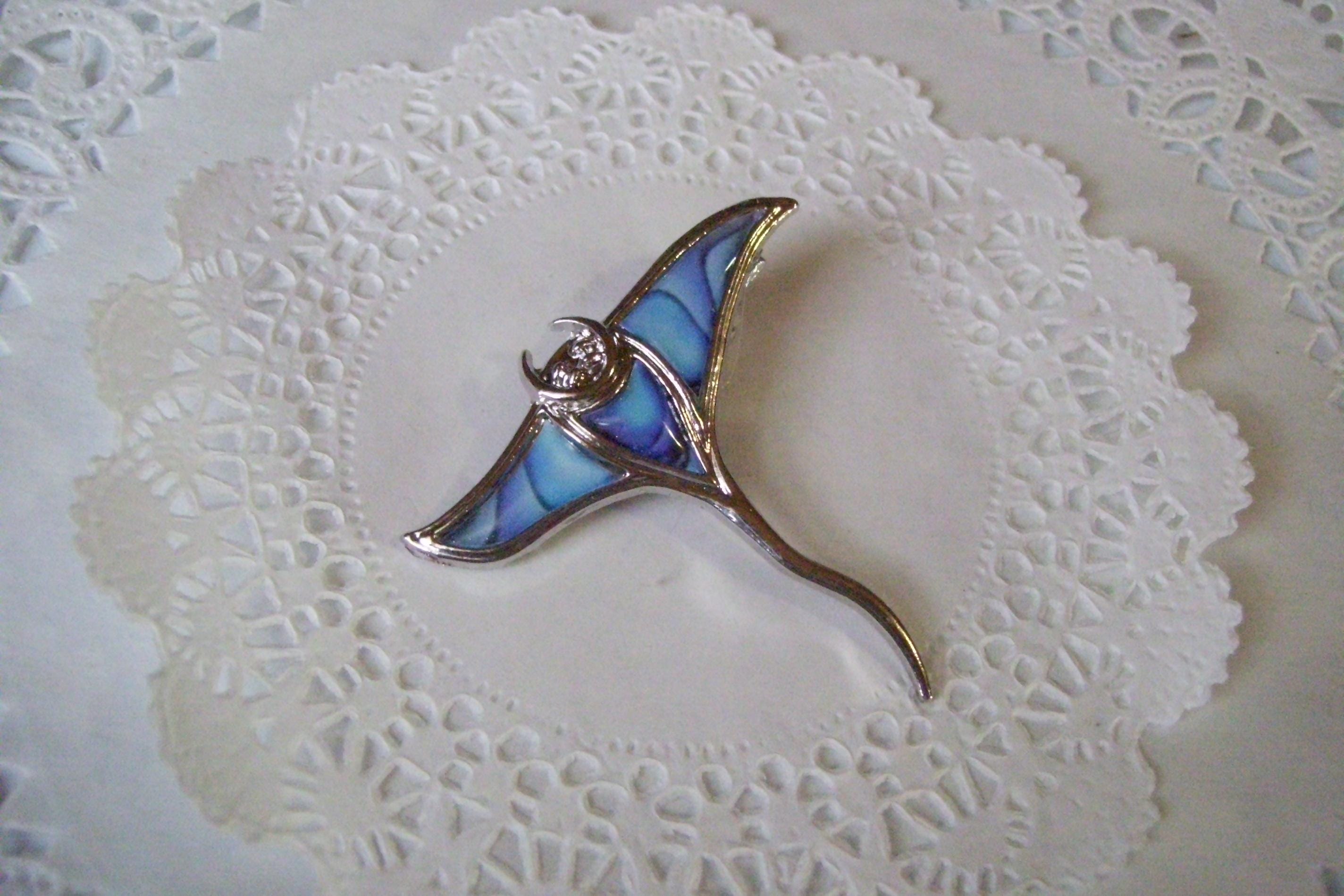 Manta Ray Hair Clip - Repurposed Jewelry - Beach Hair Clip - Hair ...