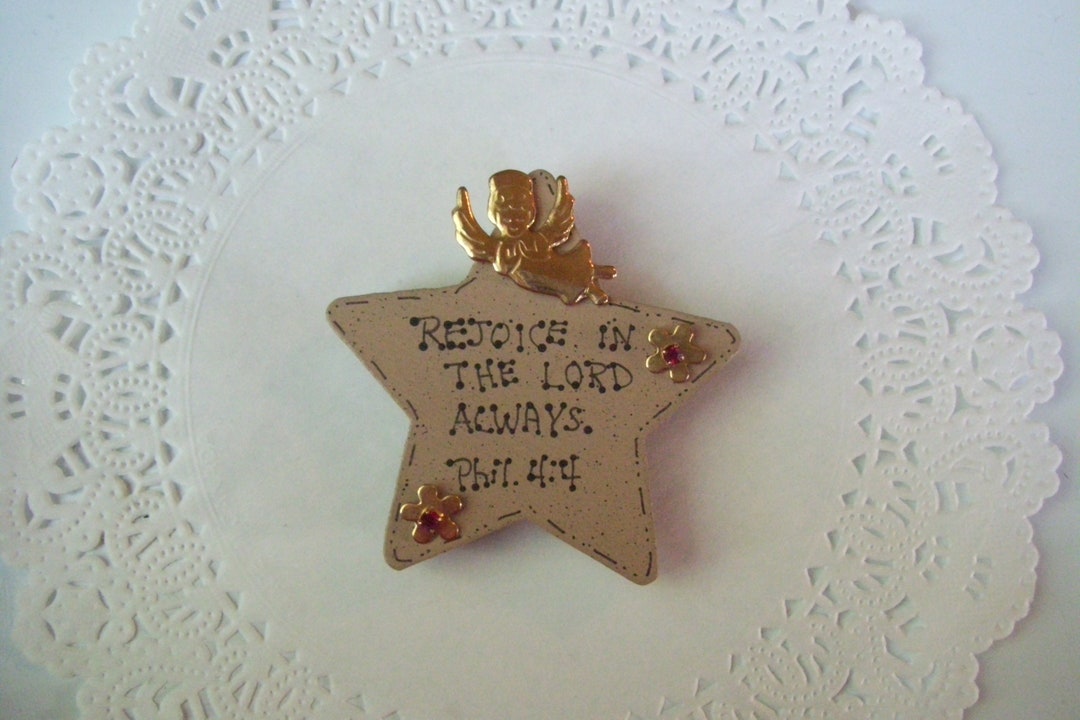 Angel Magnet - Religious Magnet - Rejoice in the Lord Magnet ...