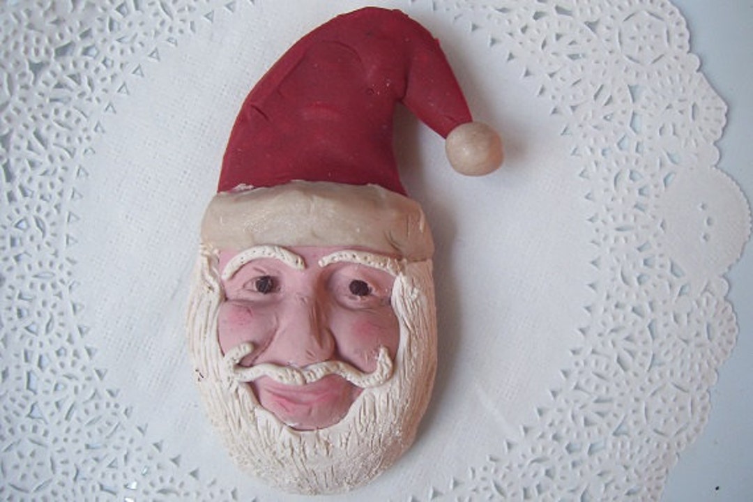 Santa Magnet Santa Claus Magnet Repurposed Jewelry - Etsy
