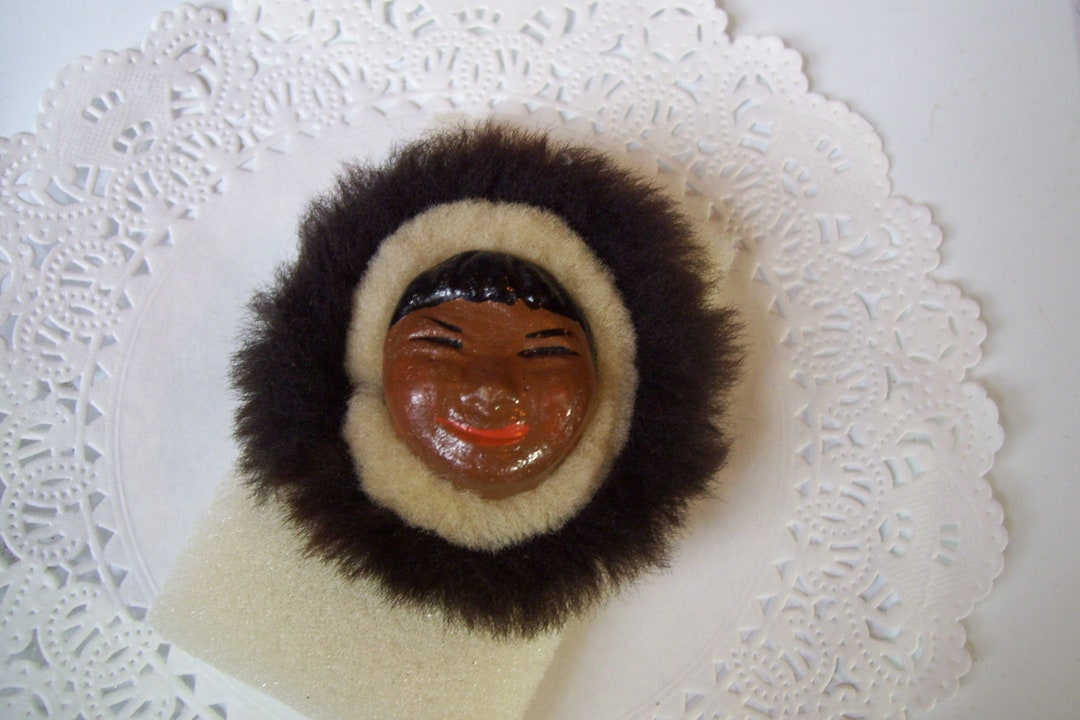 Eskimo Brooch Vintage Alaskan Eskimo Pin Vintage Jewelry Vintage Brooch ...