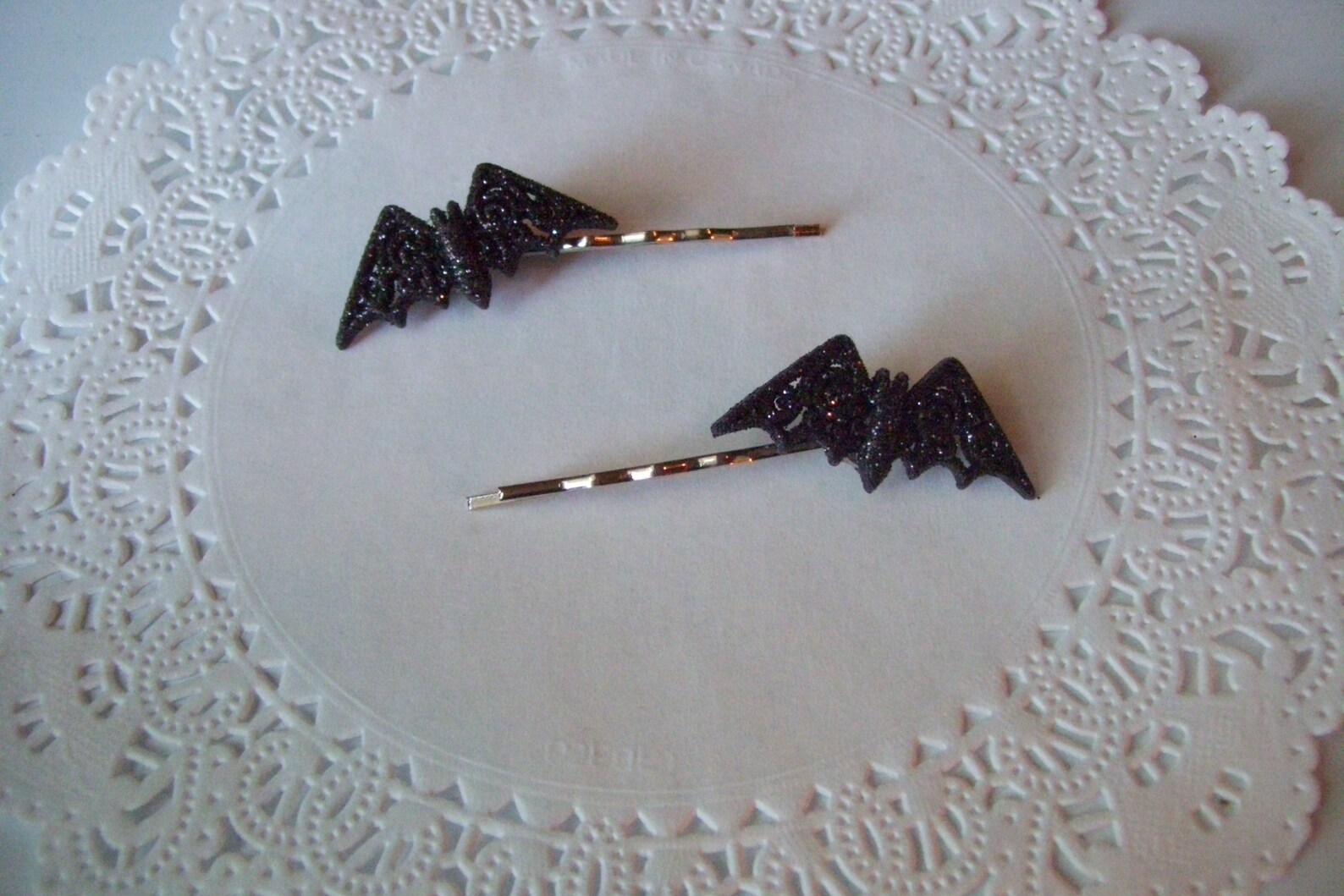 Bat Hair Pin Black Bat Hair Pin Goth Hair Pin Halloween - Etsy