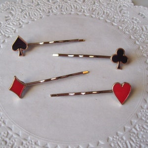 Playing Card Hair Pin - Casino Hair Pin Diamond Hair Pin Club Hair Pin ...