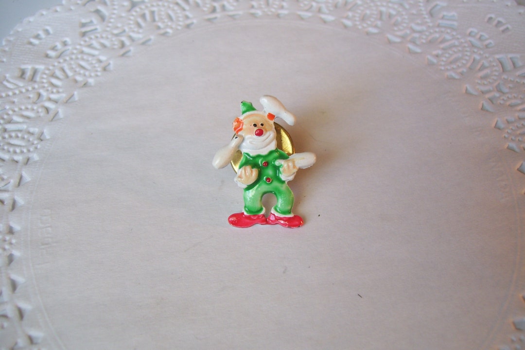 Clown Pin - Clown Jewelry - Vintage Clown Pin - Vintage Jewelry - Women ...