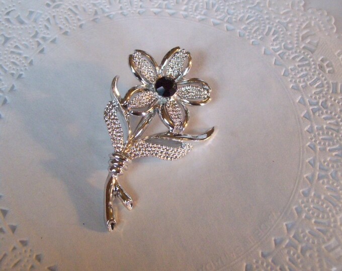 Sarah Coventry Flower Brooch Sarah Coventry Black Beauty - Etsy