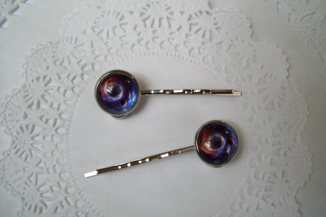 Milky Way Hair Pin - Cosmos Hair Pin - Repurposed Jewelry - Galaxy Hair ...