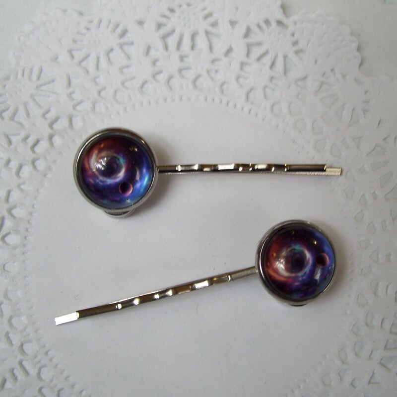 Galaxy Hair Pins - Etsy