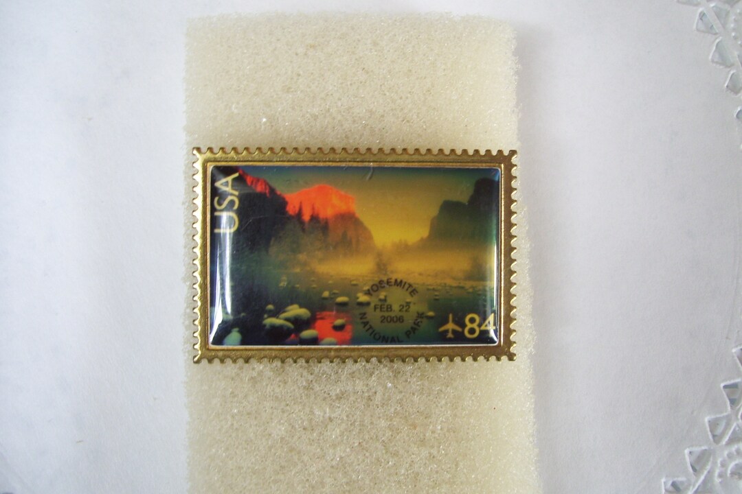 Yosemite National Park USPS Stamp Lapel Pin - Commemorative USPS Stamp ...