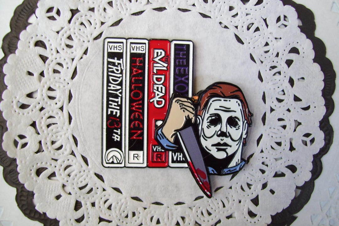 Horror Movie Magnet - Repurposed Jewelry - Scary Movie Magnet - Michael ...