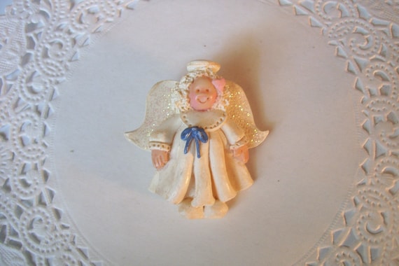 Angel Brooch Angel Pin Angel Jewelry Signed JS 1995 | Etsy