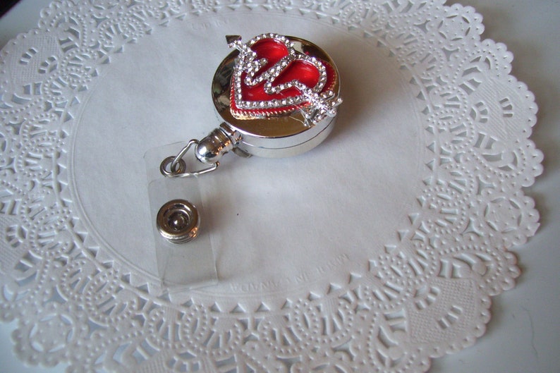 Heart ID Holder Heart Beat ID Holder Heart EKG Badge - Etsy