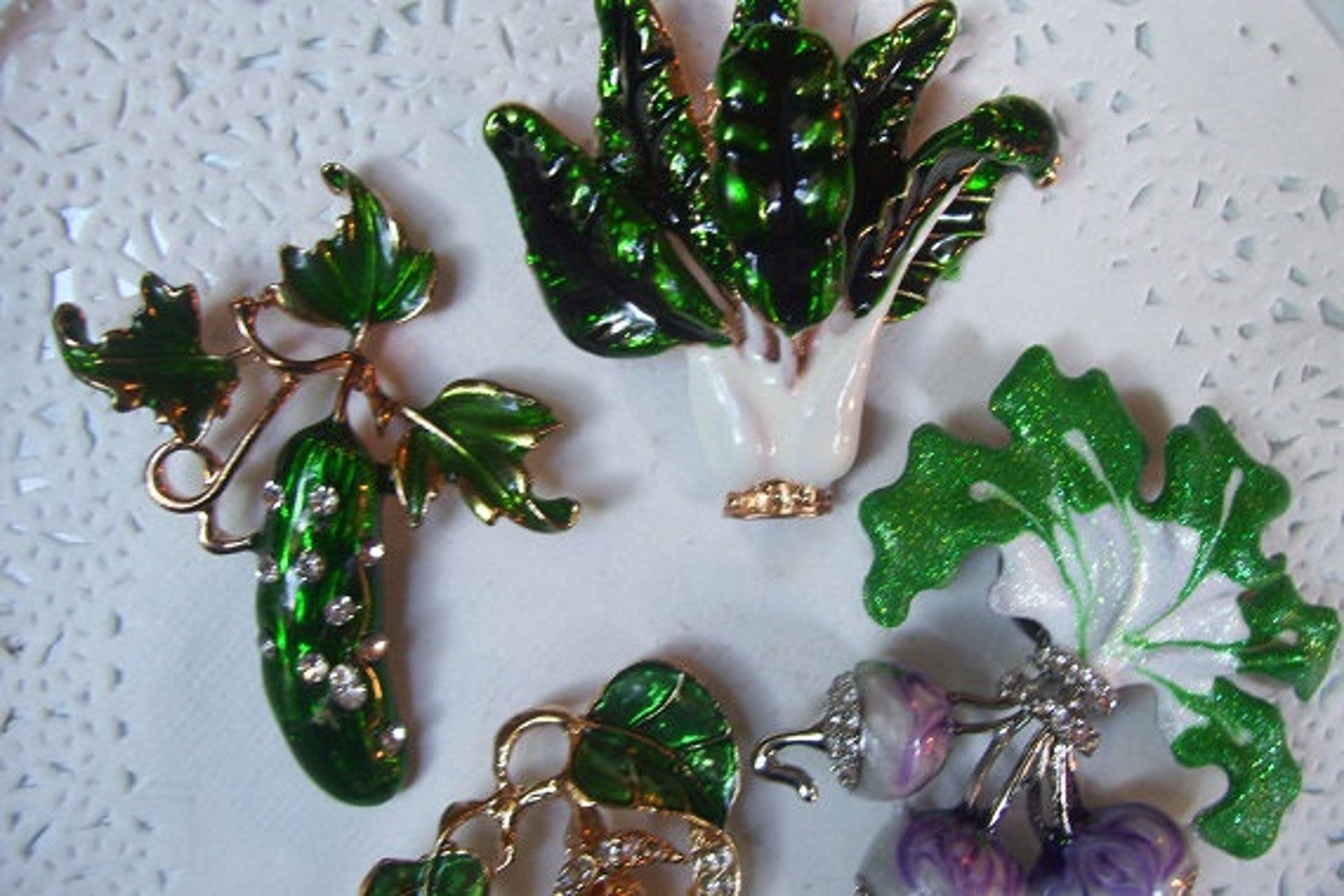 Vegetable Magnet - Vegetable Refrigerator Magnet - Cucumber Pea Pod ...