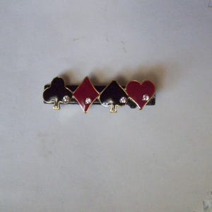 Poker Hair Clip - Casino Hair Clip - Repurposed Jewelry - Playing Cards ...