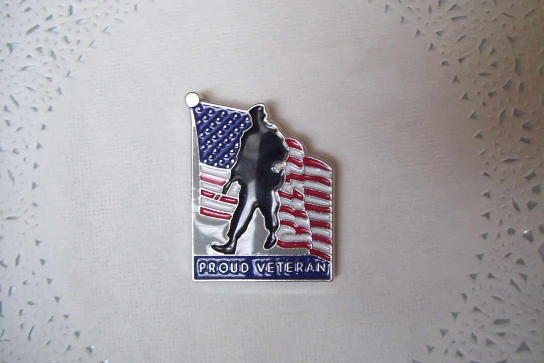 Veteran Magnet - Proud Veteran Magnet - Repurposed Jewelry - Military ...