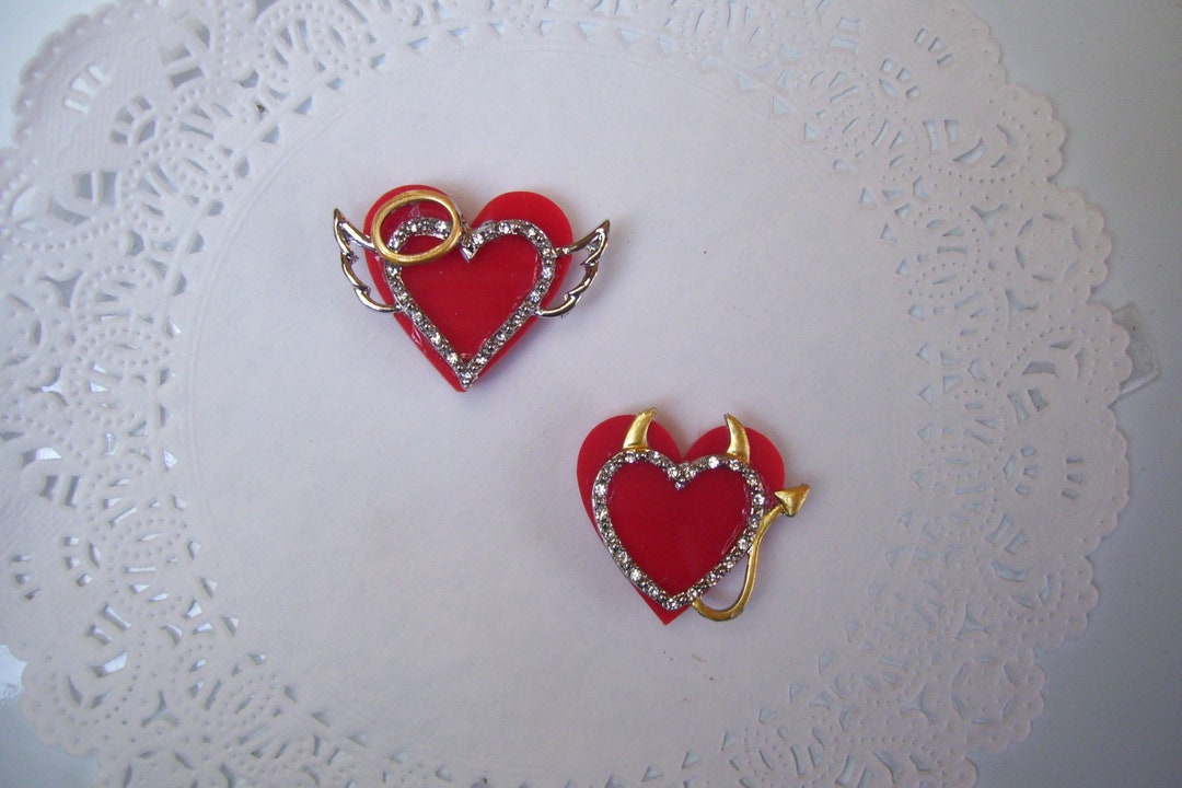 Heart Magnet - Angel Magnet - Devil Magnet - Valentine Magnet ...