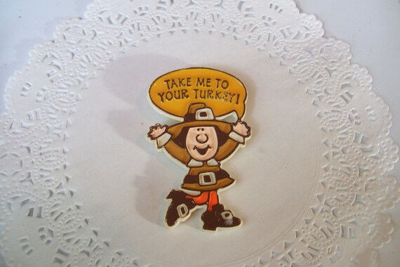 Thanksgiving Pin Hallmark Thanksgiving Pin Pilgrim Pin - Etsy