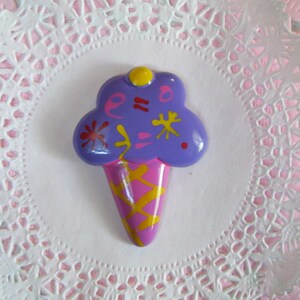 Ice Cream Cone Magnet - Ice Cream Magnet - Repurposed Jewelry - Child's ...