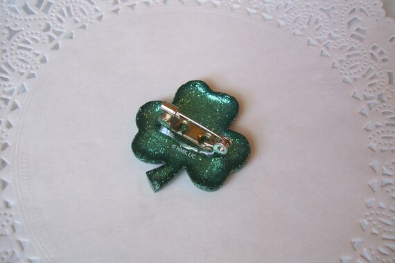 Shamrock pin - Hallmark Shamrock pin - clover pin - S… - Gem