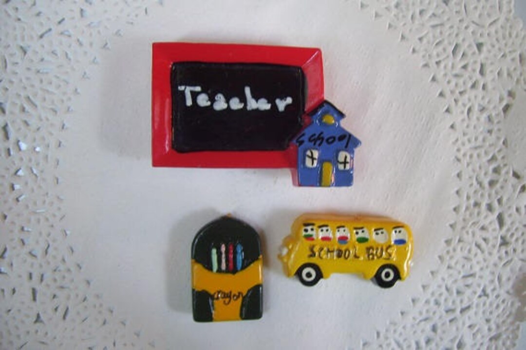 Teacher Magnet - 3 Teacher Magnets - Refrigerator Magnets - Teacher ...