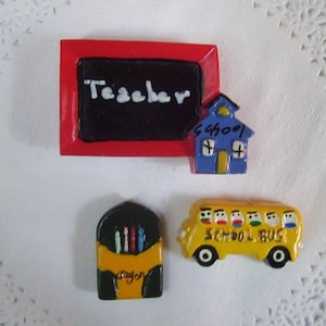 Teacher Magnet - 3 Teacher Magnets - Refrigerator Magnets - Teacher ...