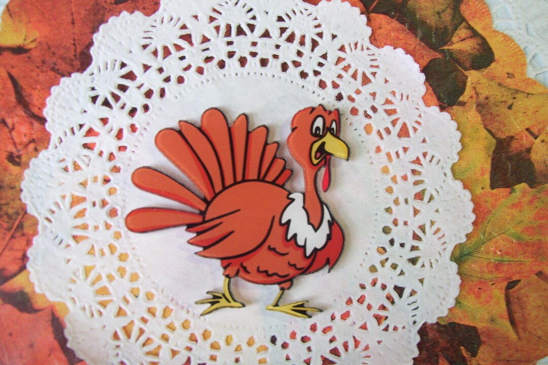 Turkey Magnet - Thanksgiving Decor - Thanksgiving Magnet - Repurposed ...