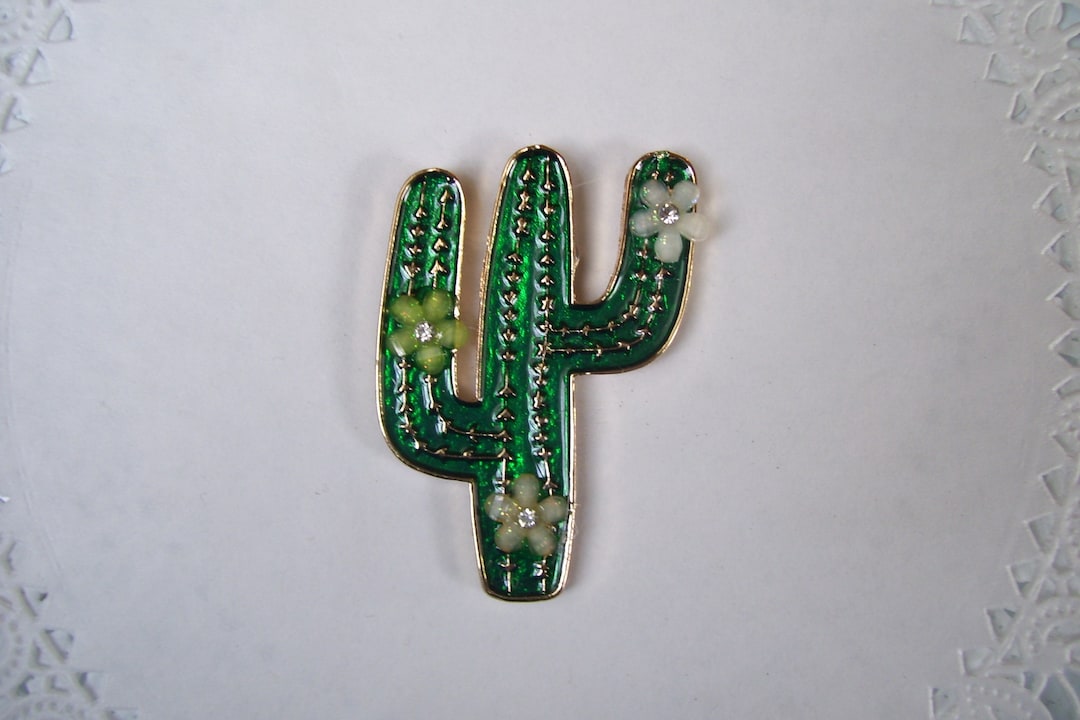 Cactus Magnet Desert Magnet Cactus Decor Repurposed Jewelry ...